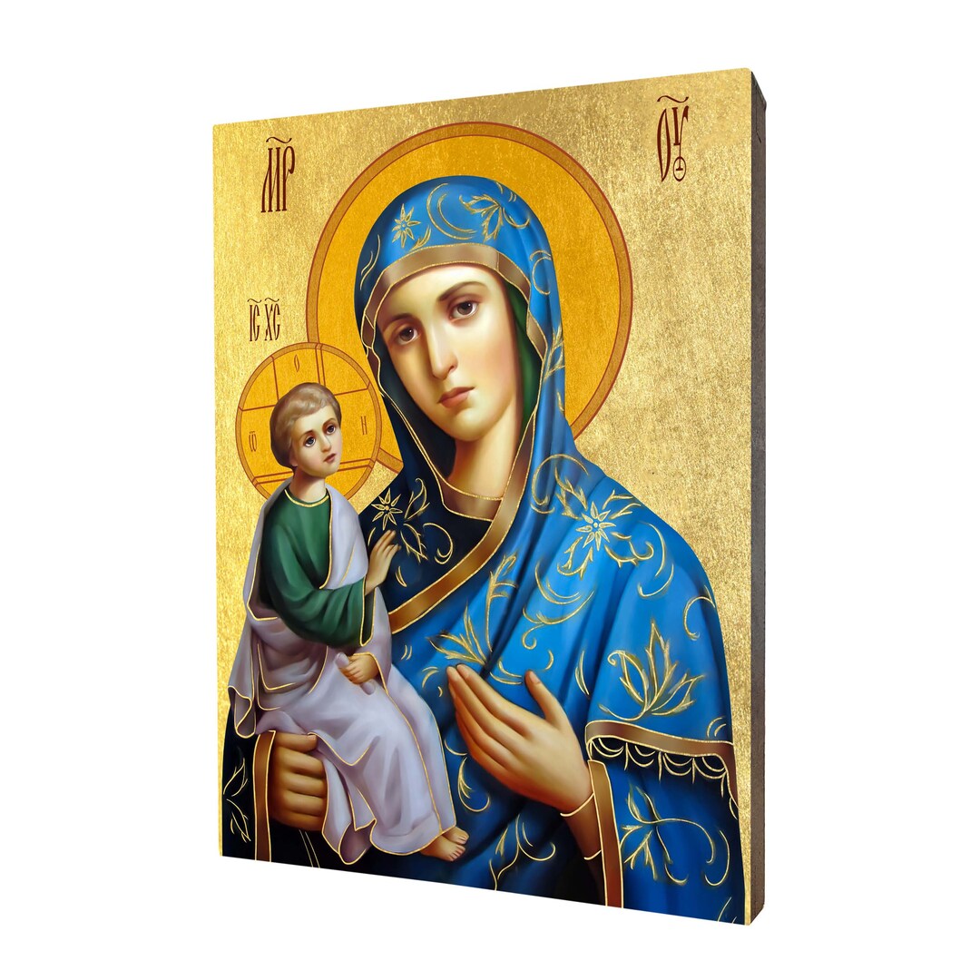 The Jerusalem Icon of the Mother of God a Religious Gift, Handmade ...