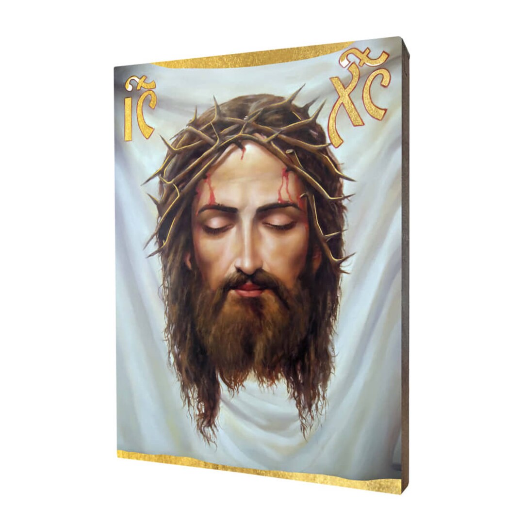 Mandillion - a Religious Gift, Handmade Religious Wood Icon, Gilded ...