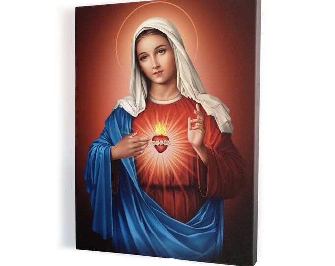 Immaculate Heart of Mary, Virgin Mary Print, 8x10",11x14",16x20 ...