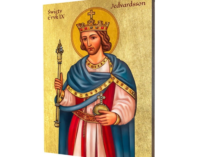 St Eric IX of Sweden Catholic Saint Doll Wooden Peg Toy Made to Order ...