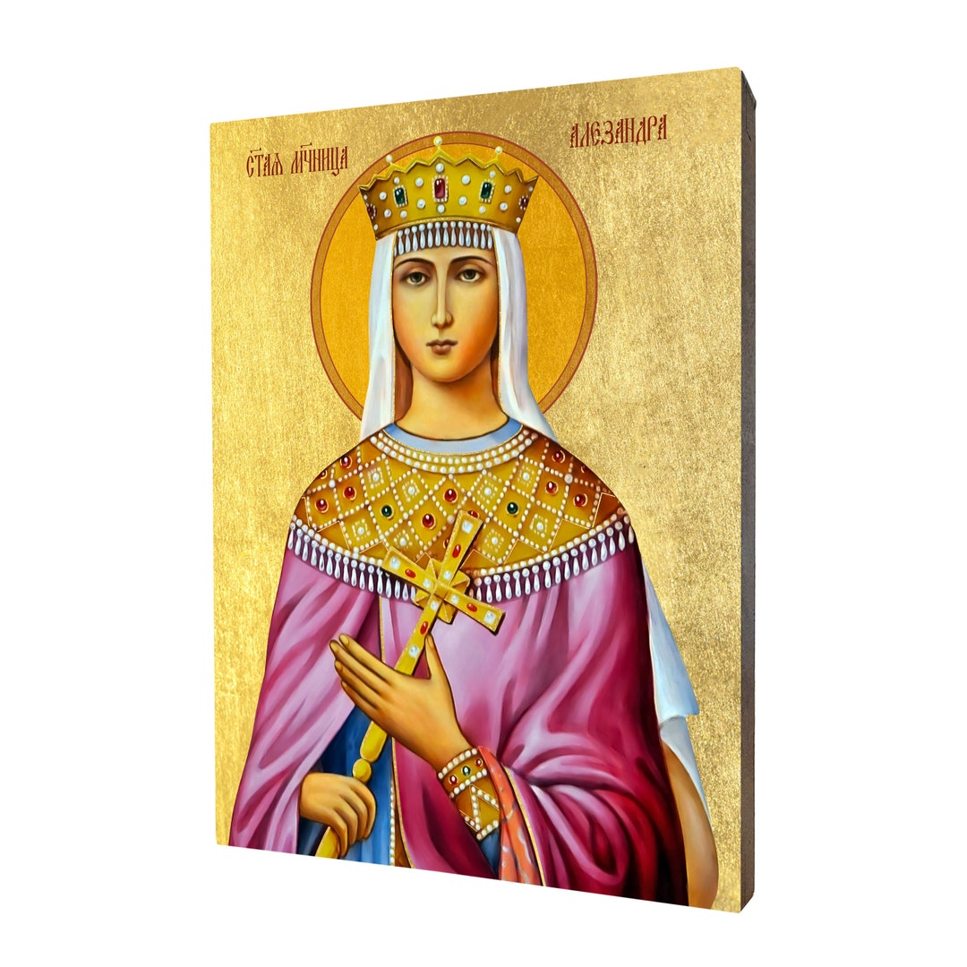 Icon of Saint Alexandra of Rome a Religious Gift, Handmade Religious ...