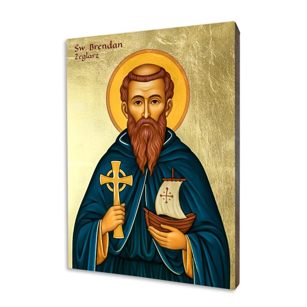 Icon of Saint Brendan the Navigator - Etsy