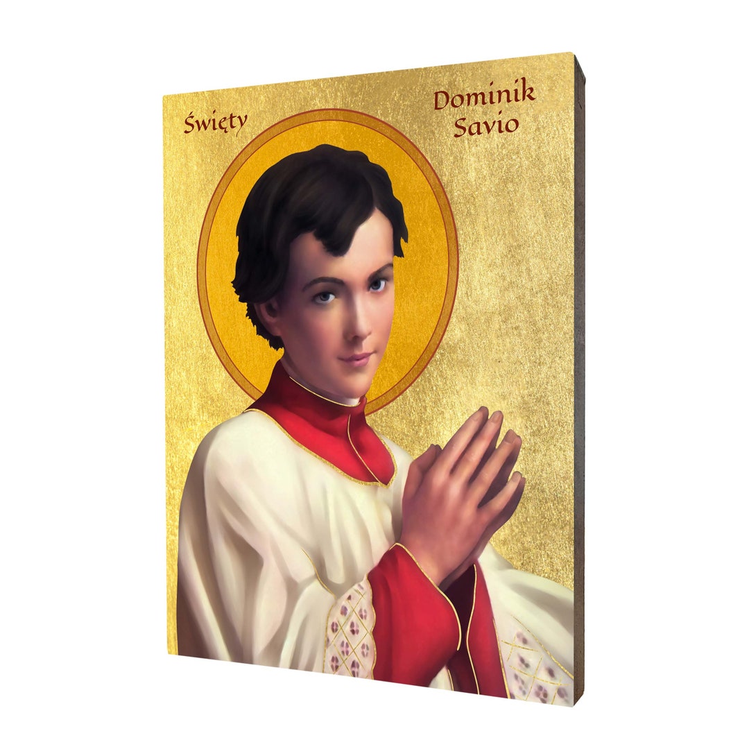 Saint Dominic Savio Religious Icon - a Religious Gift, Handmade ...