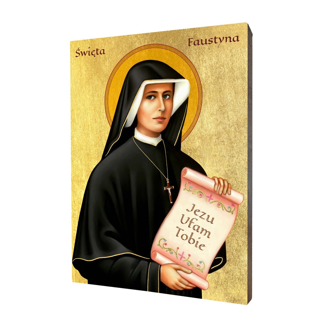 Saint Faustina Kowalska Religious Icon a Religious Gift - Etsy