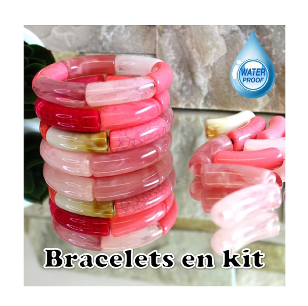 PACK kit de perles tubes incurvés pour bracelets kits bijoux - Etsy France