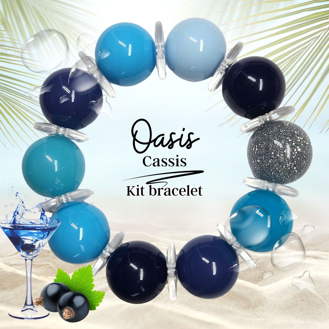 PACK Acrylic Bracelet Bead Kit Summer Beach Waterproof Collection Oasis ...