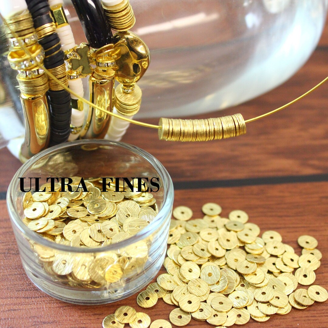 6MM or 8mm-ultra Thin, Brushed Gold Washers, Spacers for Creations - Etsy
