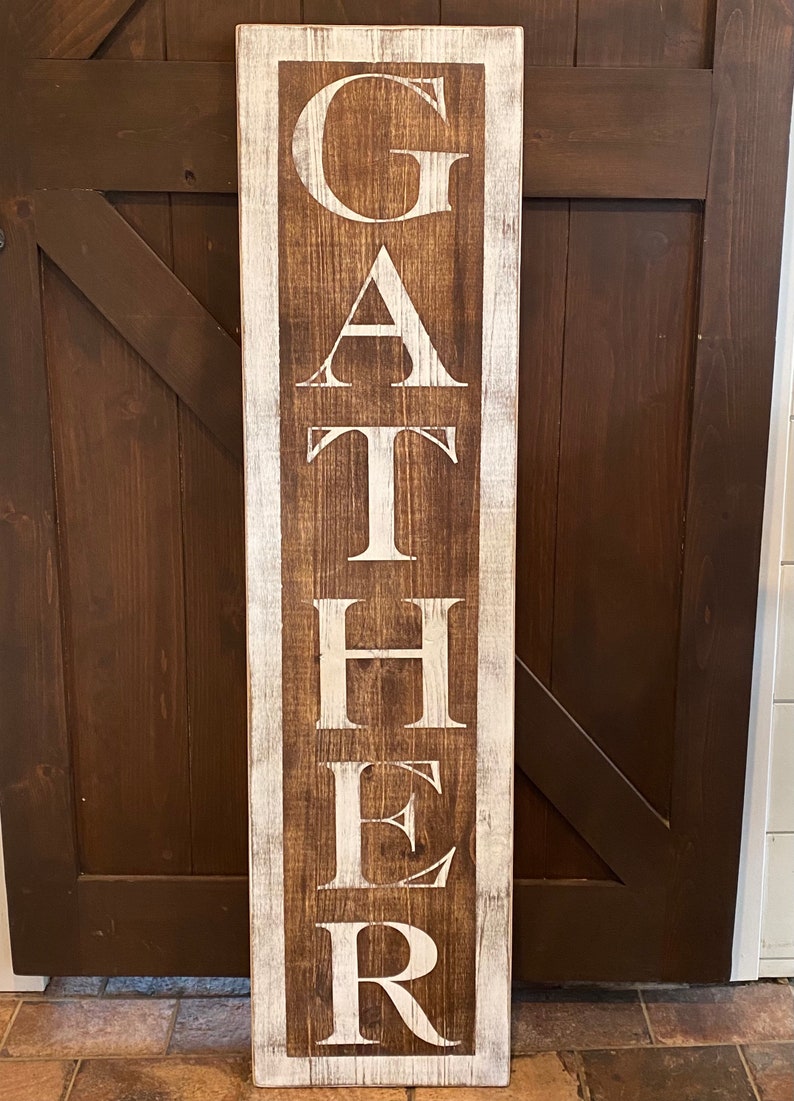 Gather Gather Sign Kitchen Sign Dining Room Sign Rustic - Etsy