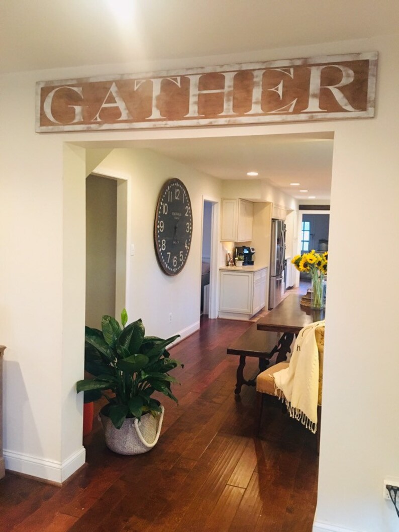 Gather Gather Sign Kitchen Sign Dining Room Sign Rustic | Etsy
