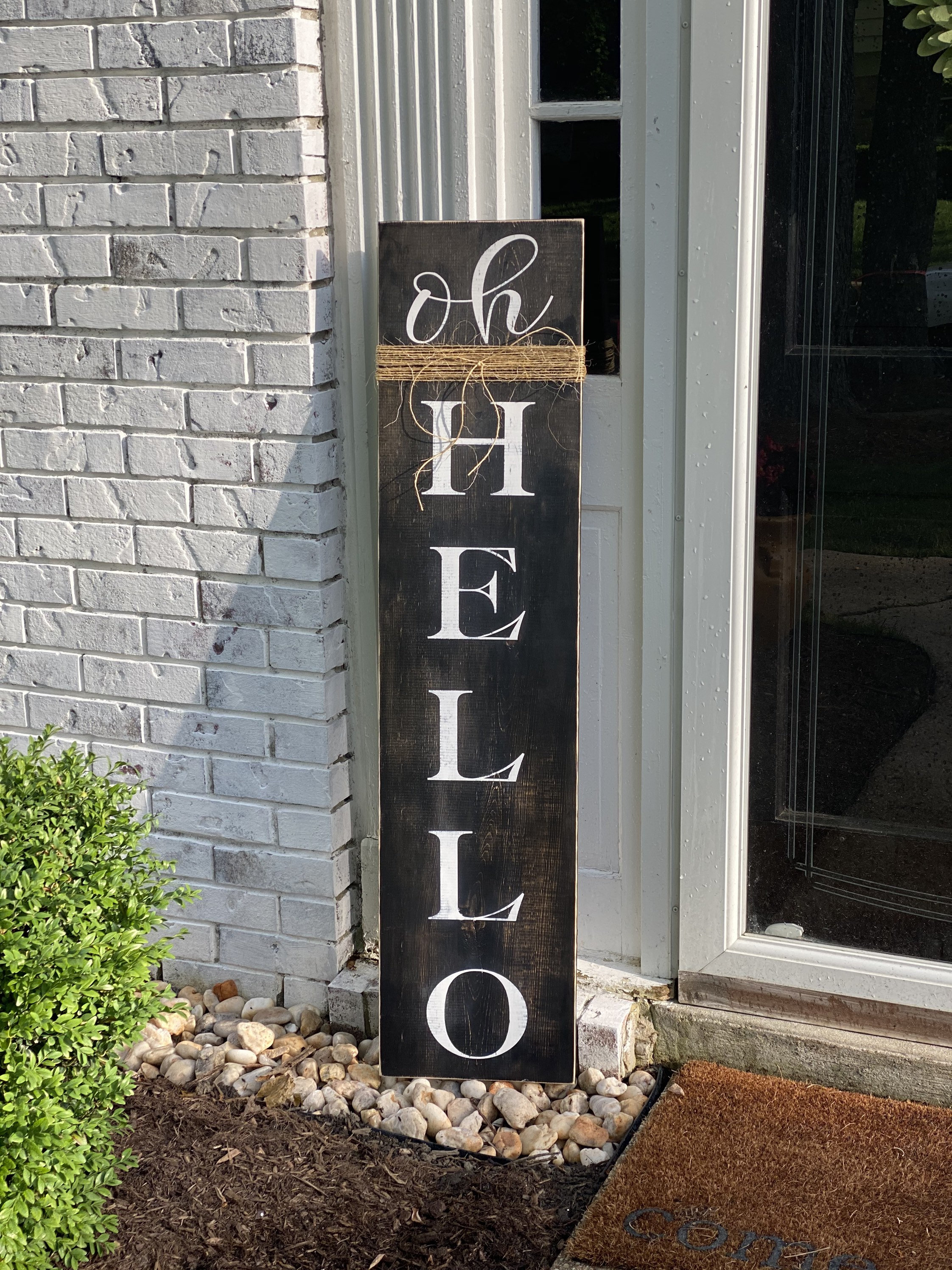 Oh Hello Sign Hello Sign Welcome Sign Gather Sign Front | Etsy