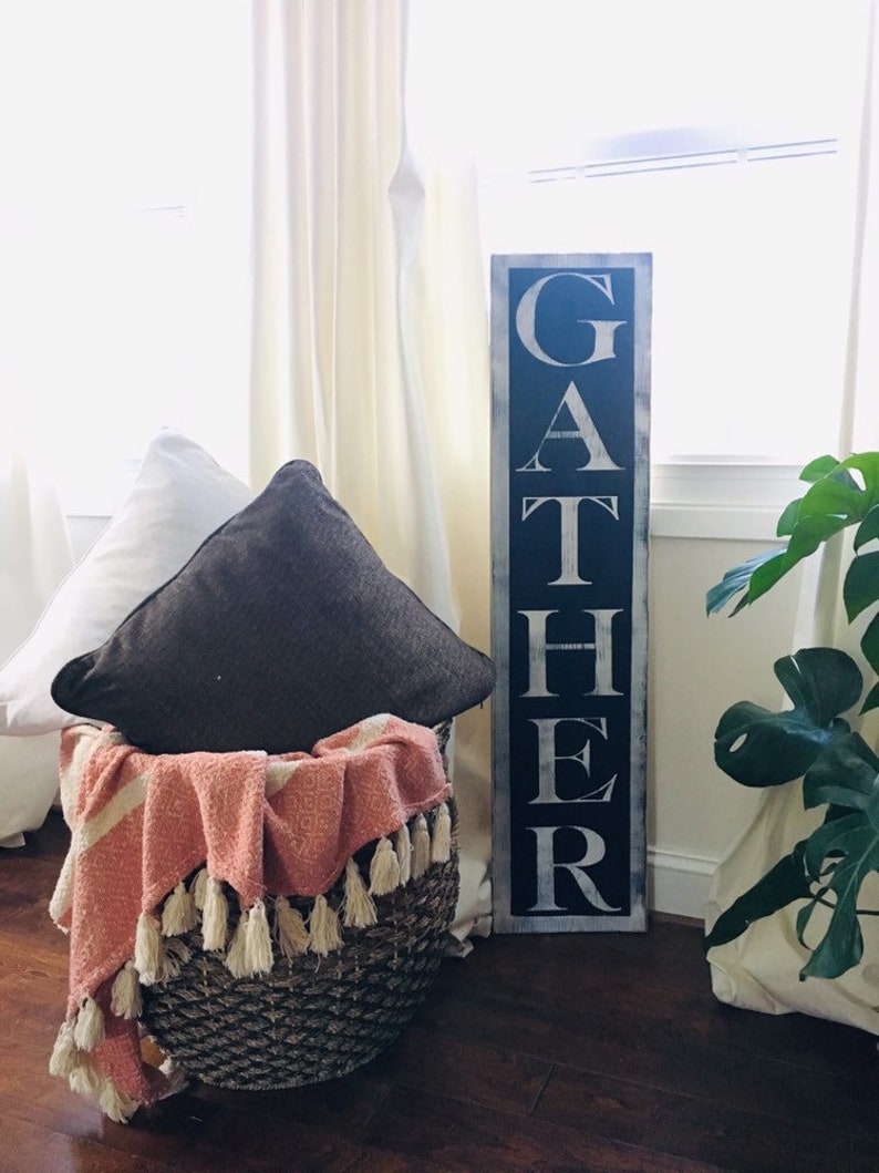 Gather Gather Sign Kitchen Sign Dining Room Sign Rustic - Etsy