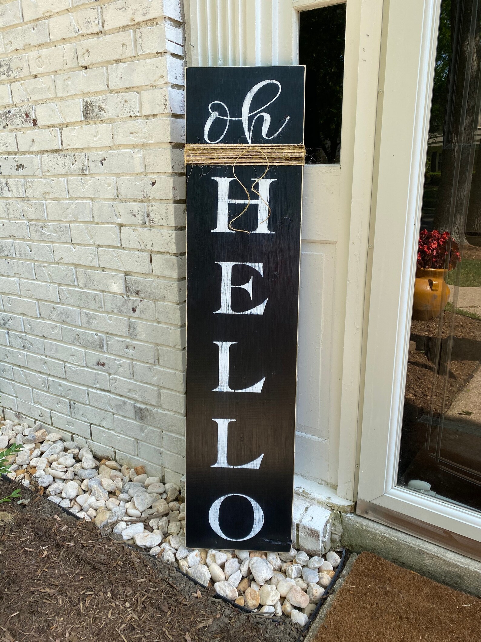 Oh Hello Sign Hello Sign Welcome Sign Gather Sign Front | Etsy