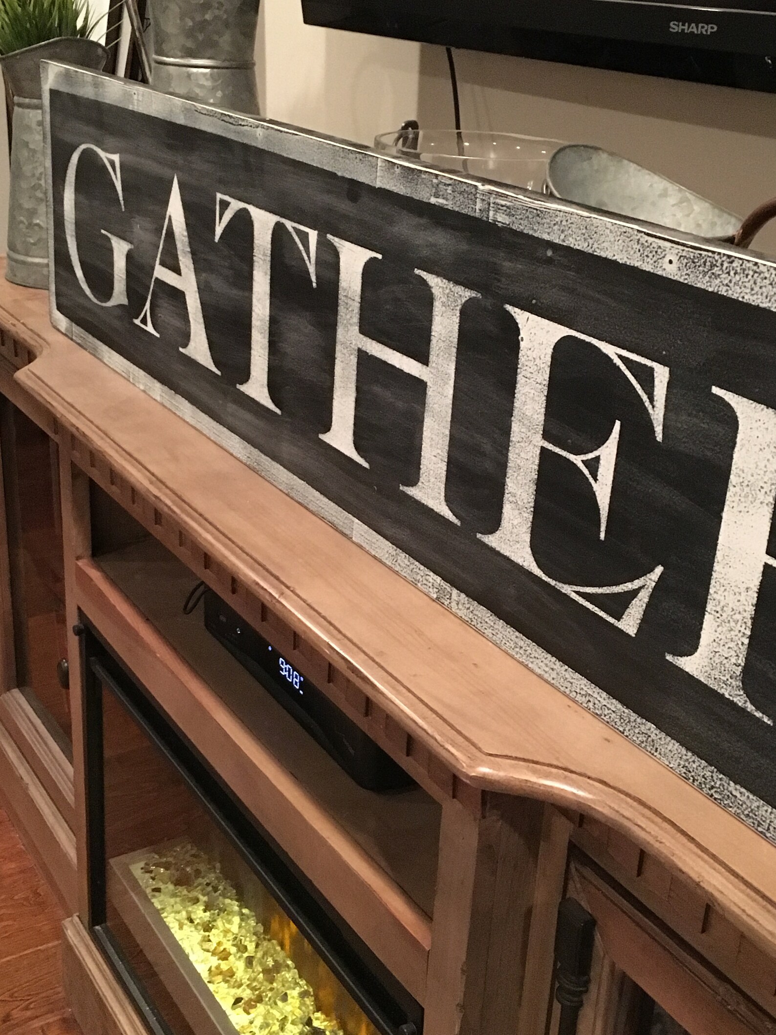 Gather Sign Living Room Sign Dining Room Sign Kitchen Sign - Etsy