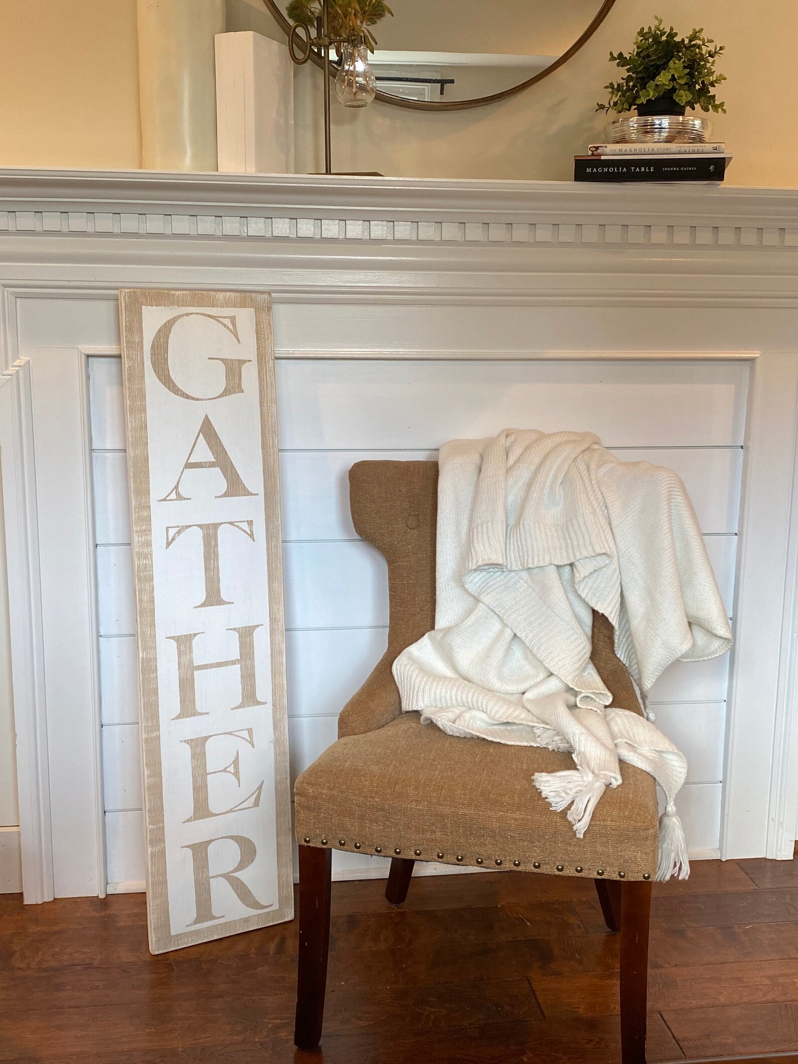 Gather Sign Vintage Gather Farmhouse Gather Distressed | Etsy