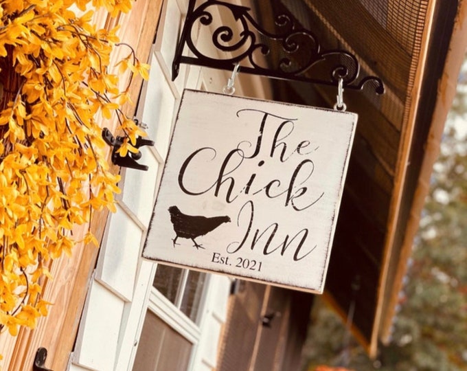 The Chick Inn Custom Sign, the Coop, the Hen House, Farmhouse Signs ...