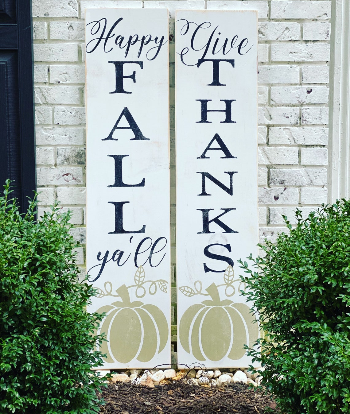 Give Thanks Porch Sign Thankful Porch Sign Thanksgiving | Etsy