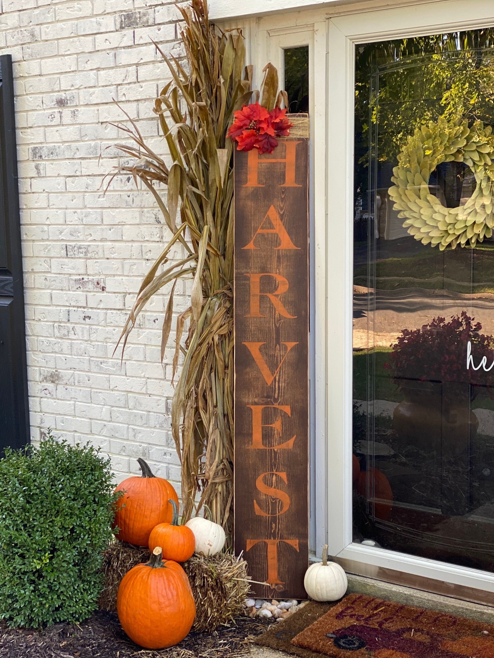 Harvest Fall Sign Harvest Sign Holiday Sign Holiday Porch | Etsy