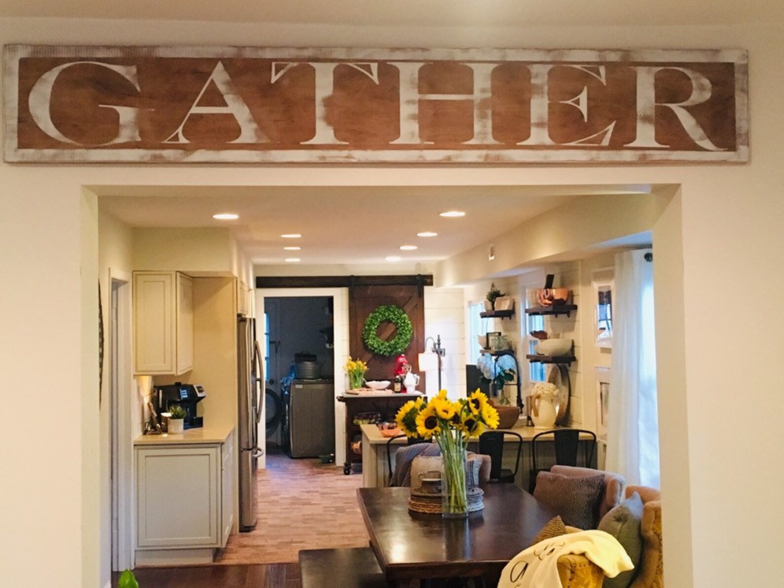Gather Gather Sign Kitchen Sign Dining Room Sign Rustic | Etsy