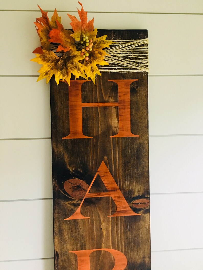 Harvest tall wooden sign Fall decor thanksgiving decor | Etsy