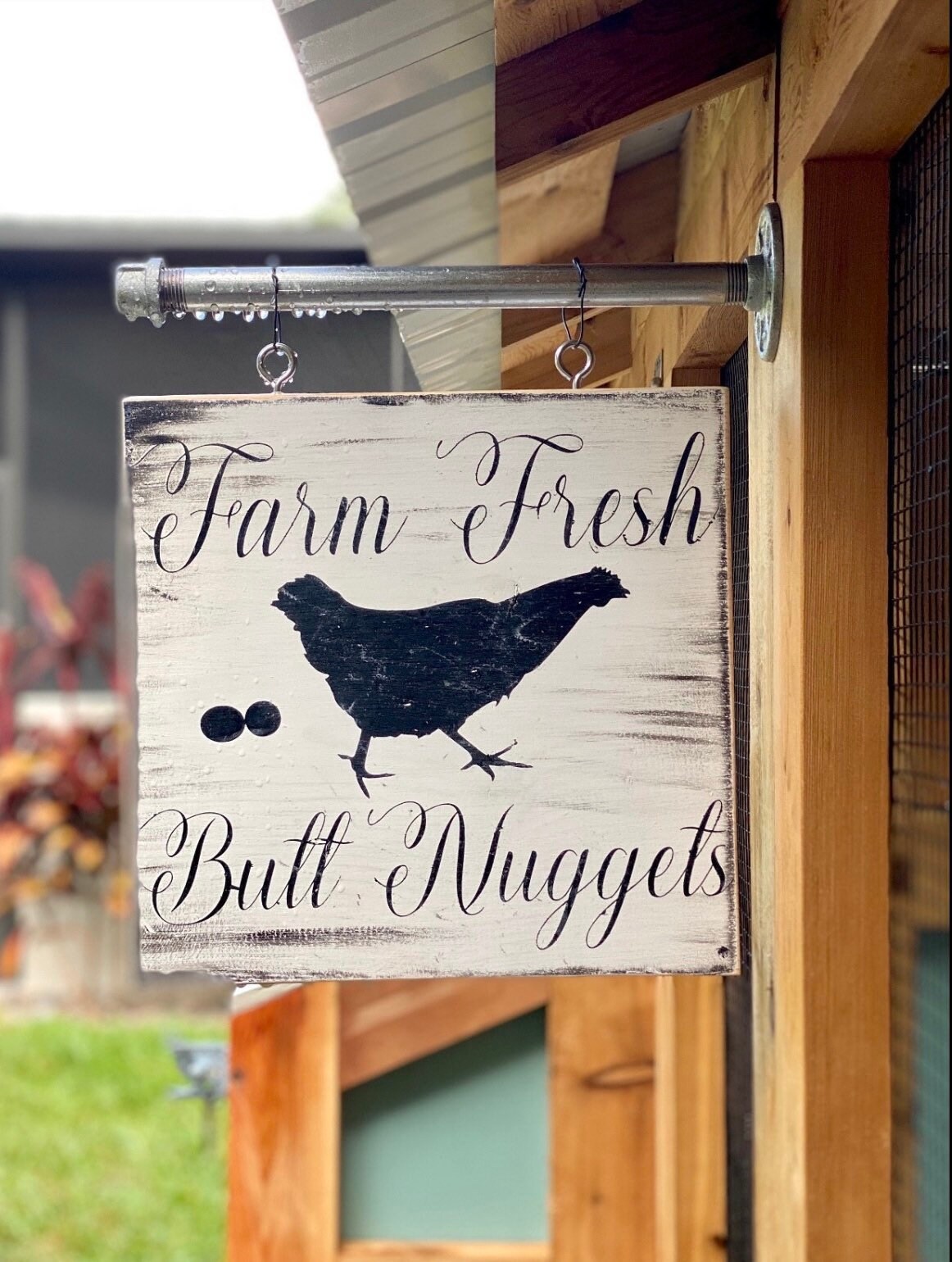 The Barn Wooden Barn Sign The Farm Farmhouse decor Chicken | Etsy