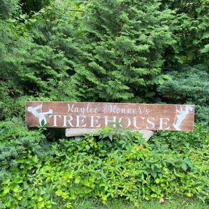 Treehouse Sign, the Treehouse Sign, Fort Signs, Camping Signs, Tree ...