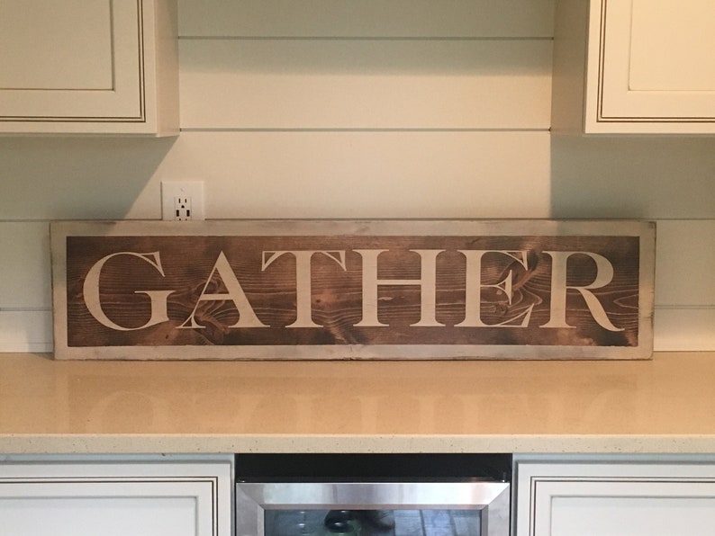 Gather Sign Gather Wooden Gather Sign Vintage Gather Sign - Etsy