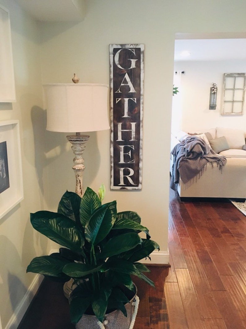 Gather Gather Sign Kitchen Sign Dining Room Sign Rustic - Etsy