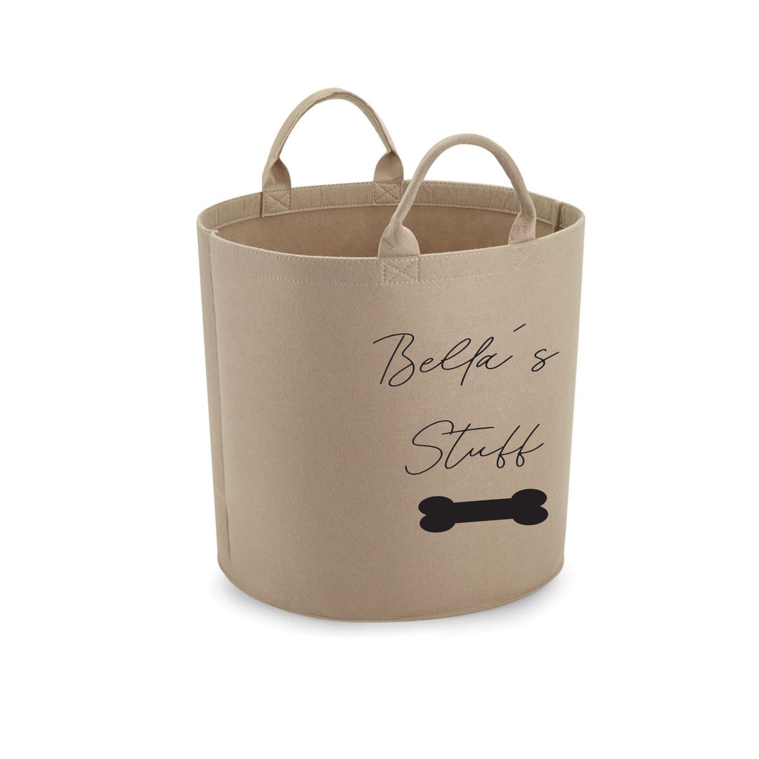 Dog Toy Box Personalised Pet Toy Bag Dog Toy Storage Pet Toy Trug Dog ...