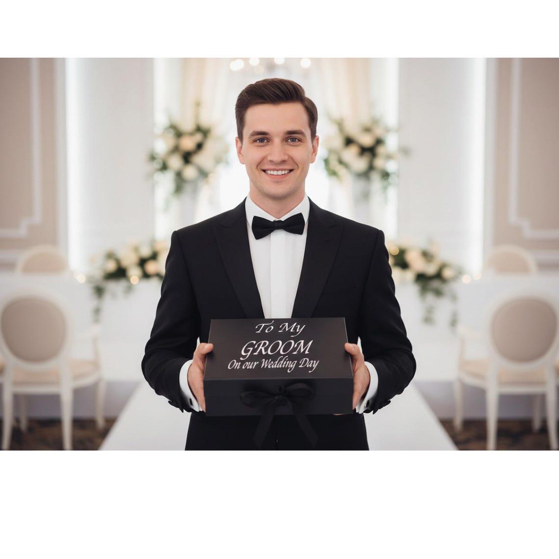 Personalized Groom Gift Box, Custom Magnetic to My Groom Gift Box ...