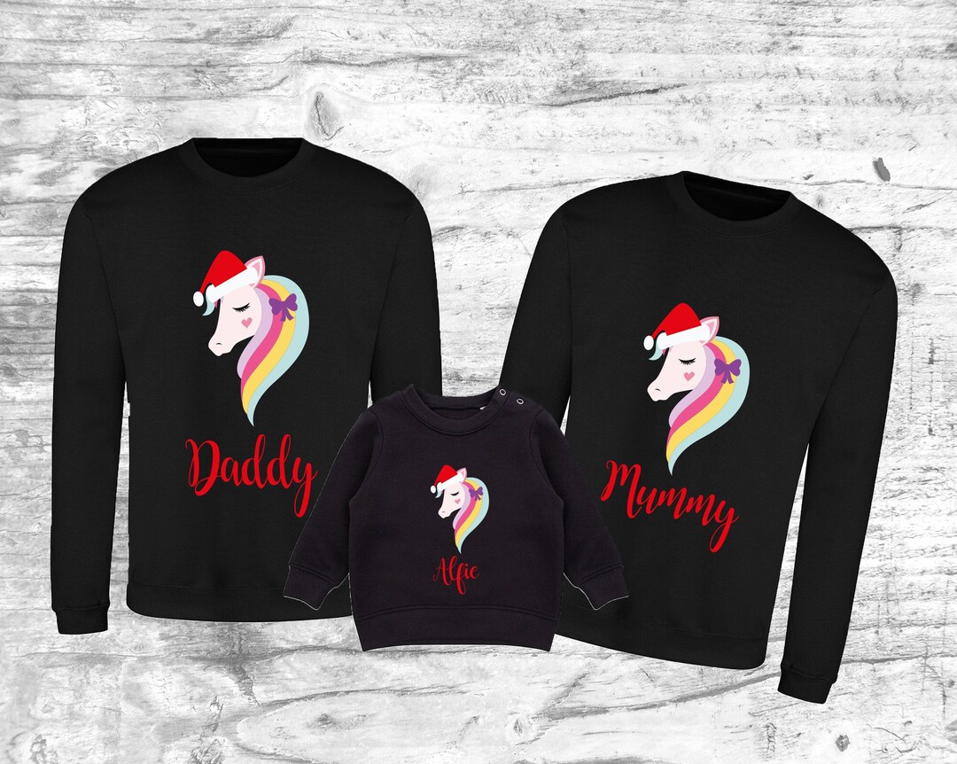 Matching Family Christmas Jumper Personalised Family - Etsy