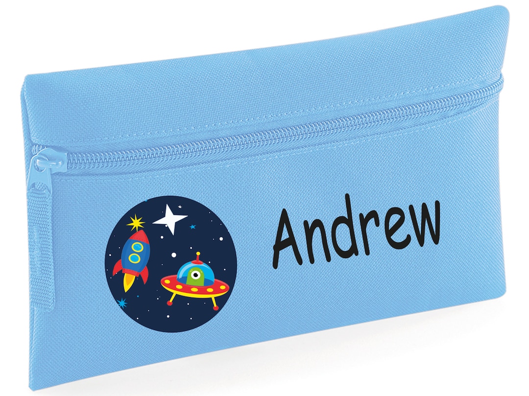 Personalised Space Pencil Case, Rocket Pencil Case, Personalised Pencil ...