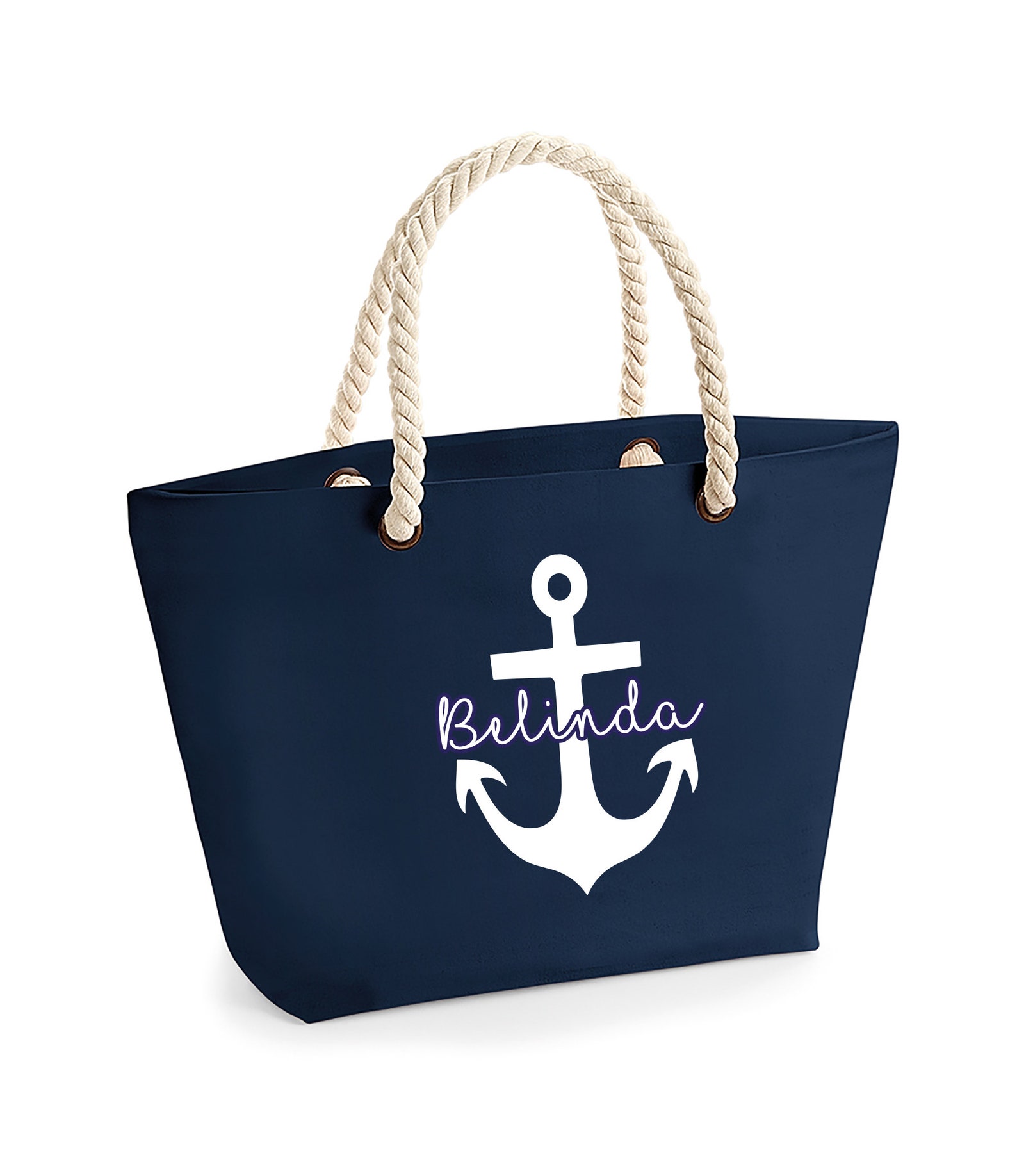 Personalised Anchor Beach Bag Custom Beach Bag Honeymoon - Etsy