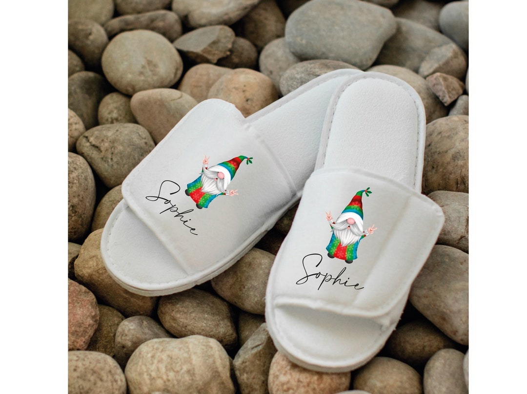 Personalised Christmas Gonk Slippers, Gnome Slippers, Christmas Gonk ...
