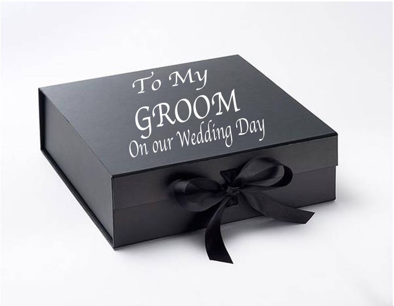 Personalized Groom Gift Box, Custom Magnetic to My Groom Gift Box ...