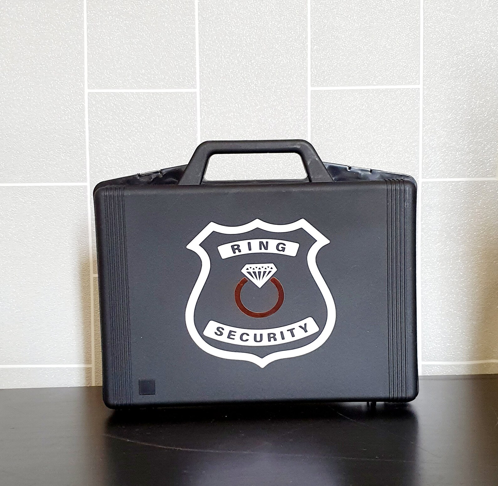Personalised Ring Security Briefcase Ring Security Black Box - Etsy UK