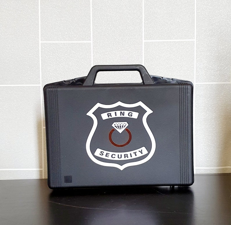 Personalised Ring Security Briefcase Ring Security Black Box - Etsy UK