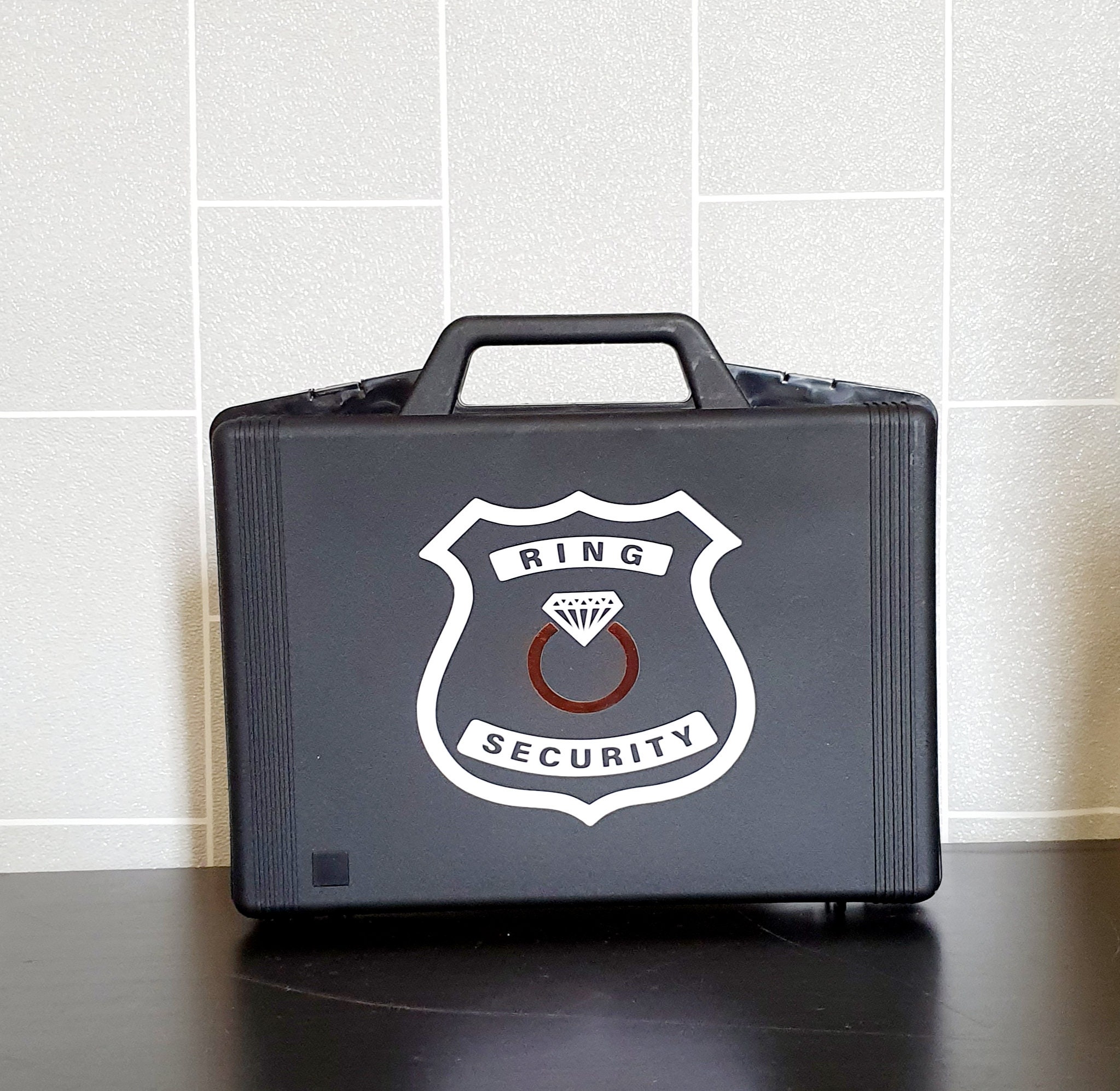 Personalised Ring Security Briefcase Ring Security Black Box | Etsy