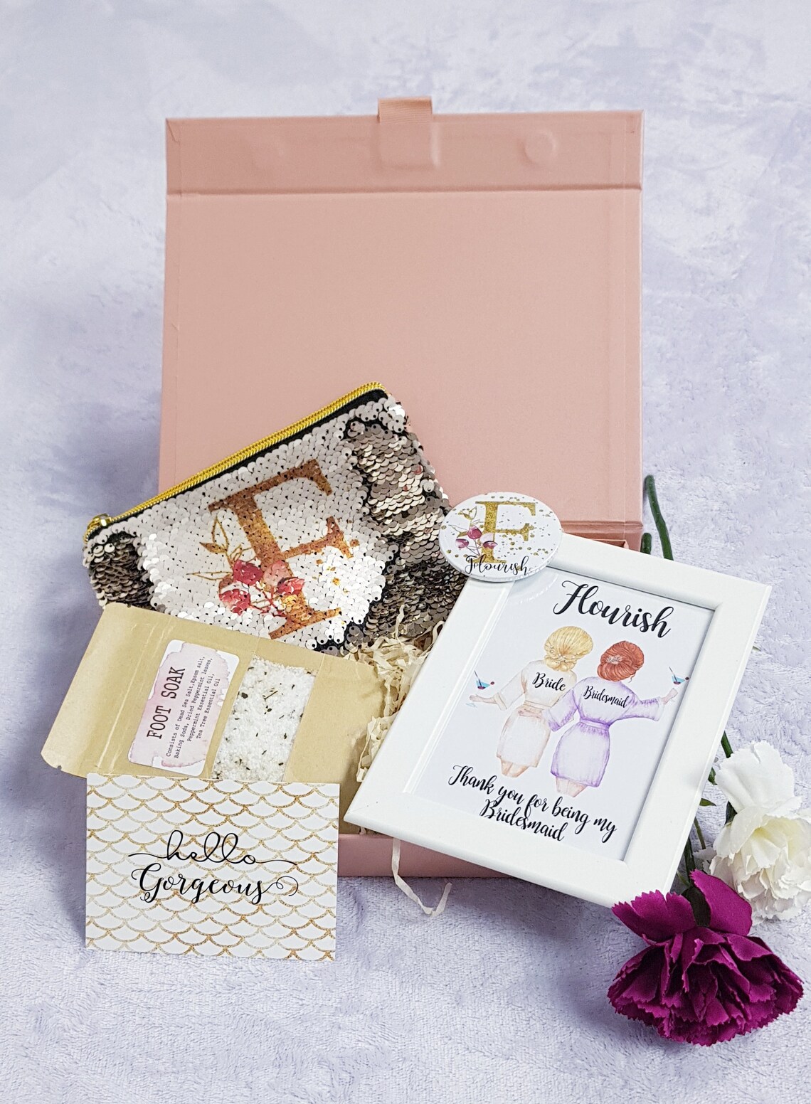 Personalised Rose Gold Gift Box Bridesmaid Proposal Gift Box | Etsy UK