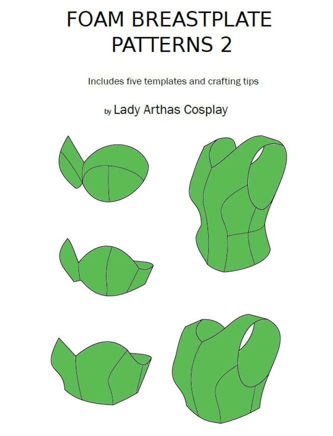 Foam Breastplate Patterns VERSION 2 - Etsy