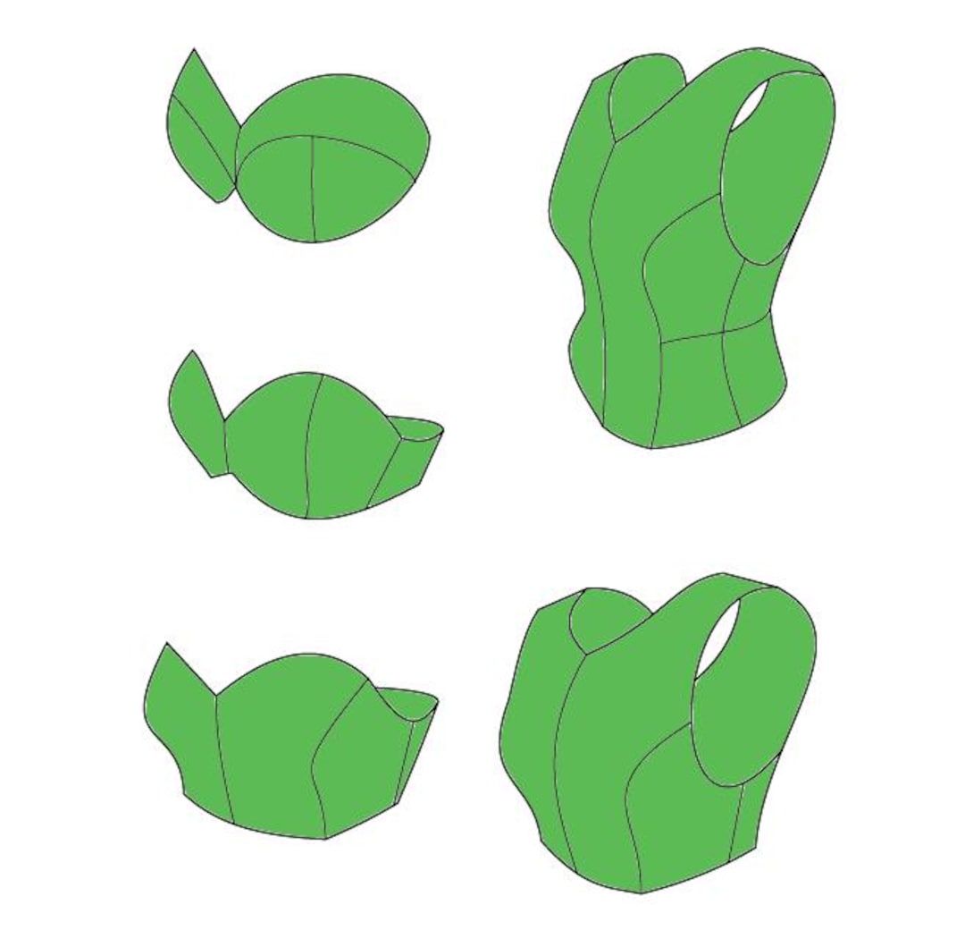 Foam Breastplate Patterns VERSION 2 - Etsy