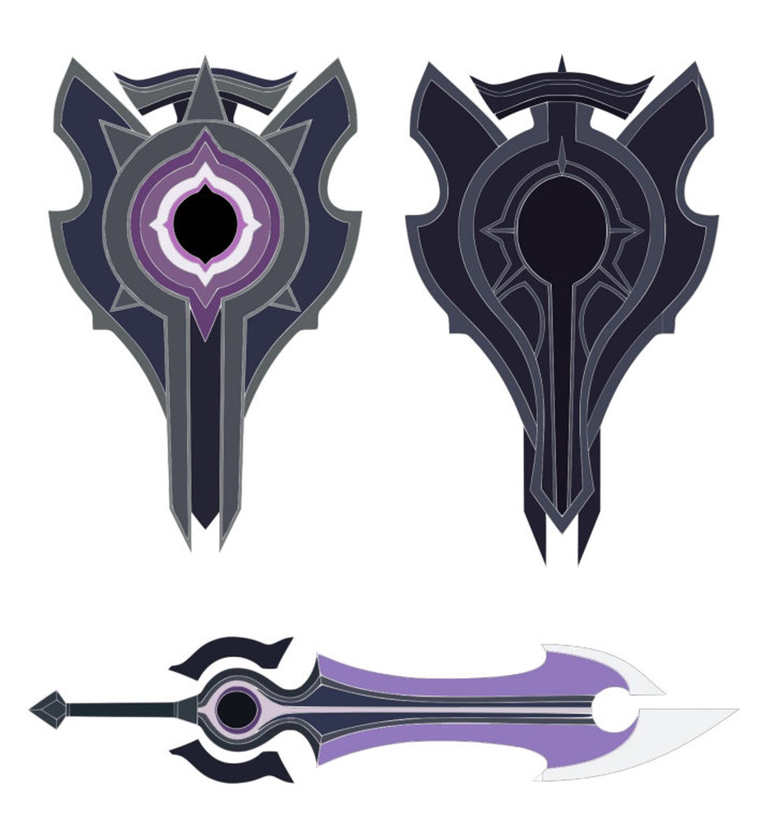 Lunar Eclipse Leona Shield and Sword Patterns - Etsy