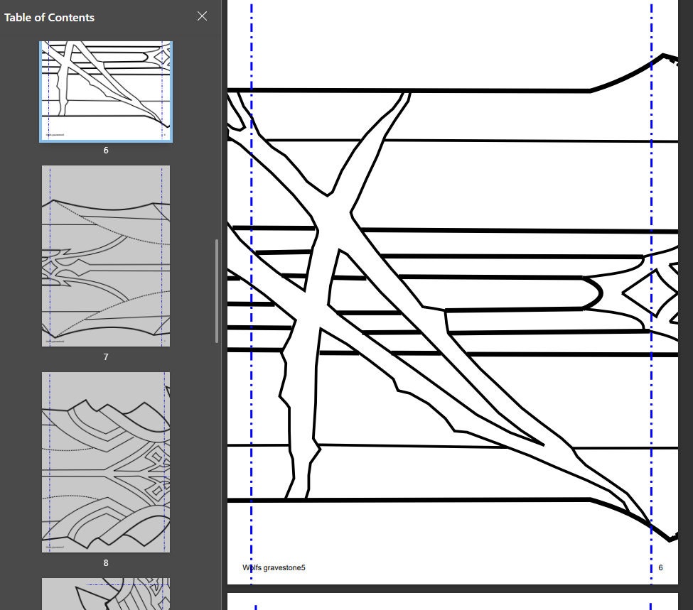 Wolf's Gravestone Template - Etsy