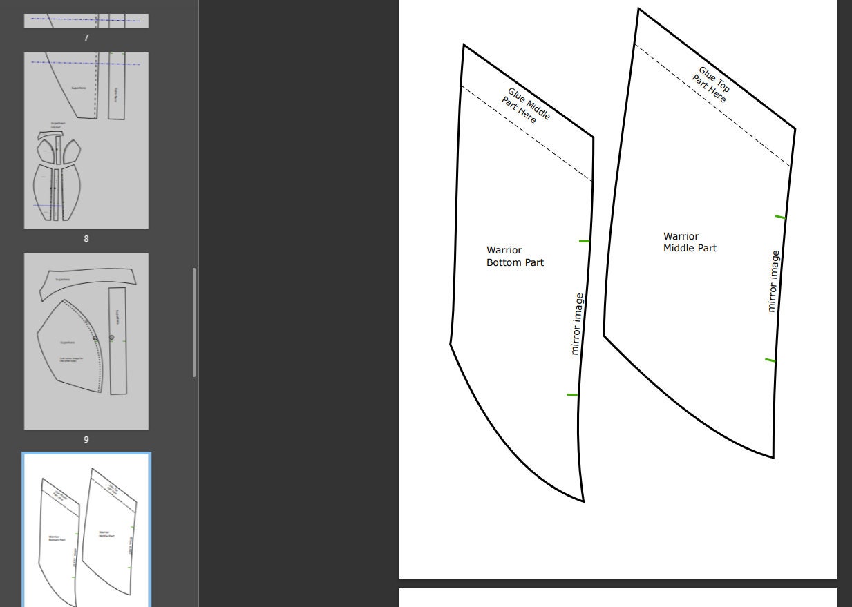 Foam Leg Armour Patterns - Etsy Australia