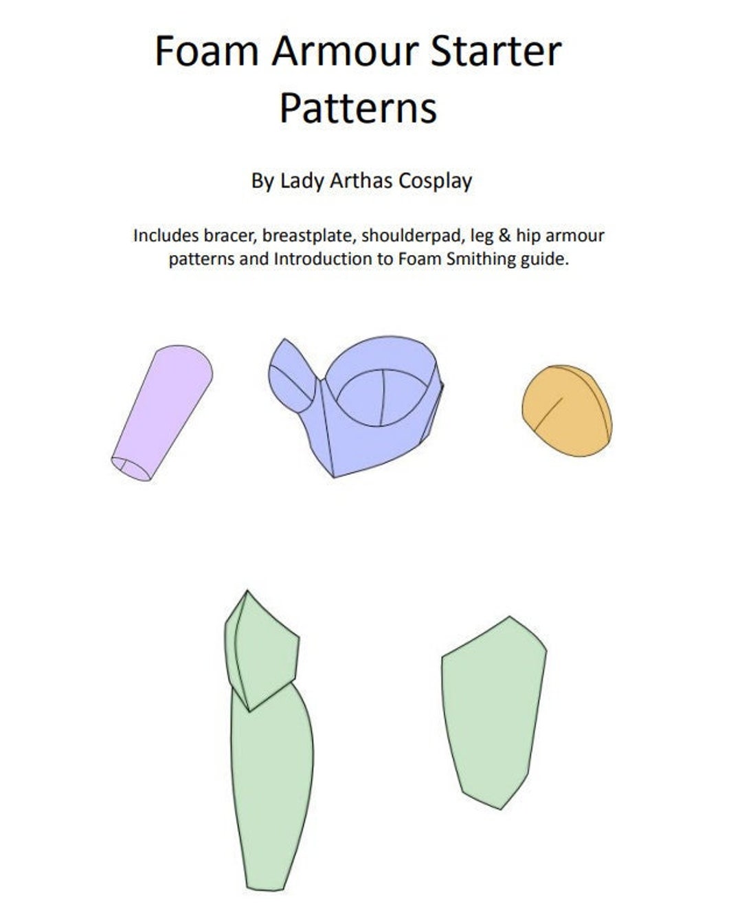 Foam Armour Starter Patterns & Tutorial - Etsy