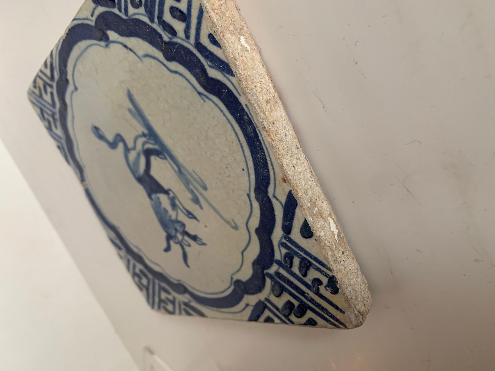 Antique Dutch Tile Representation of a Bull With a Meander | Etsy