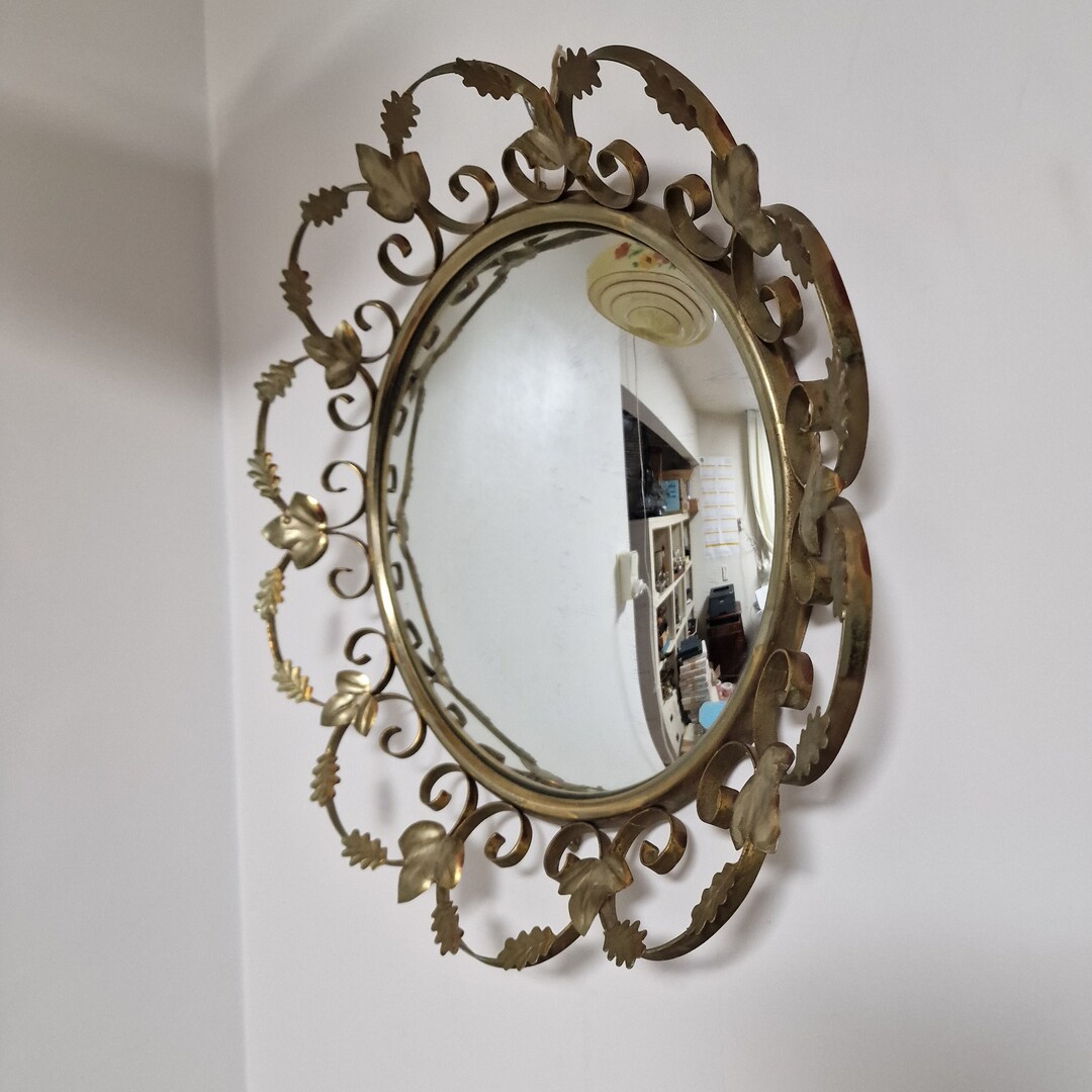 XL Convex Butler Mirror Convexmirror Sphere Round Glass Mirror Classic ...