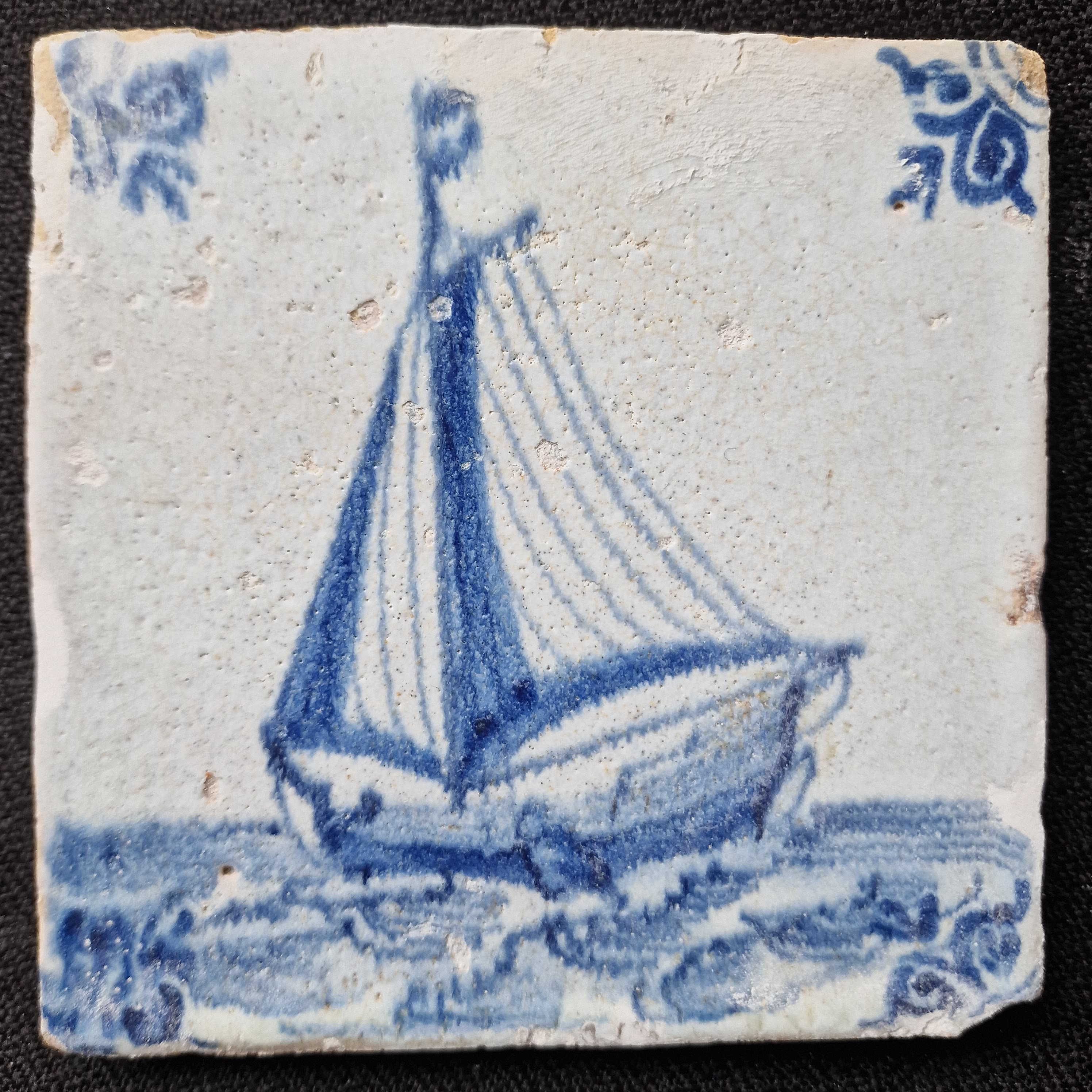 Dutch Delft Tile Boat Ship Hollands Schip Ossenkop - Etsy