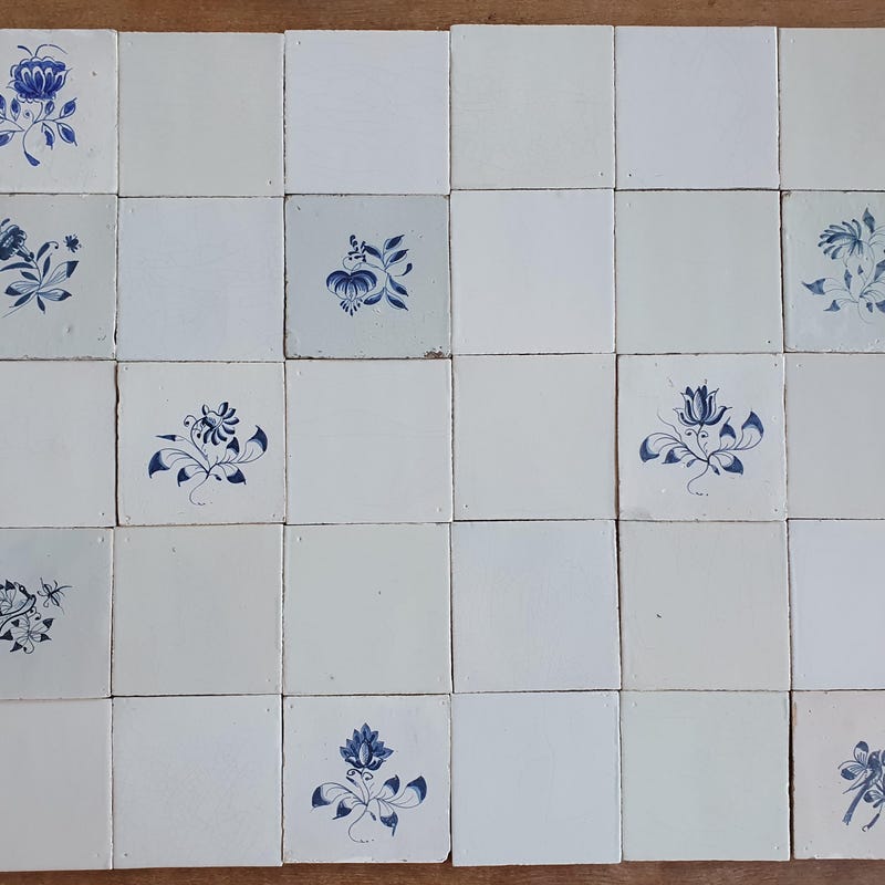 Antique French Tiles - Etsy