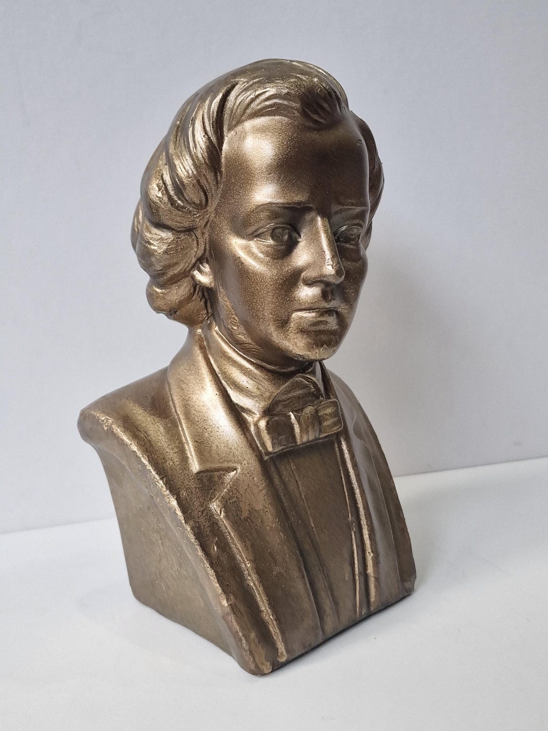 Buste Chopin, Gold Figure, Signed on Back, Numbered, Limited Edition ...