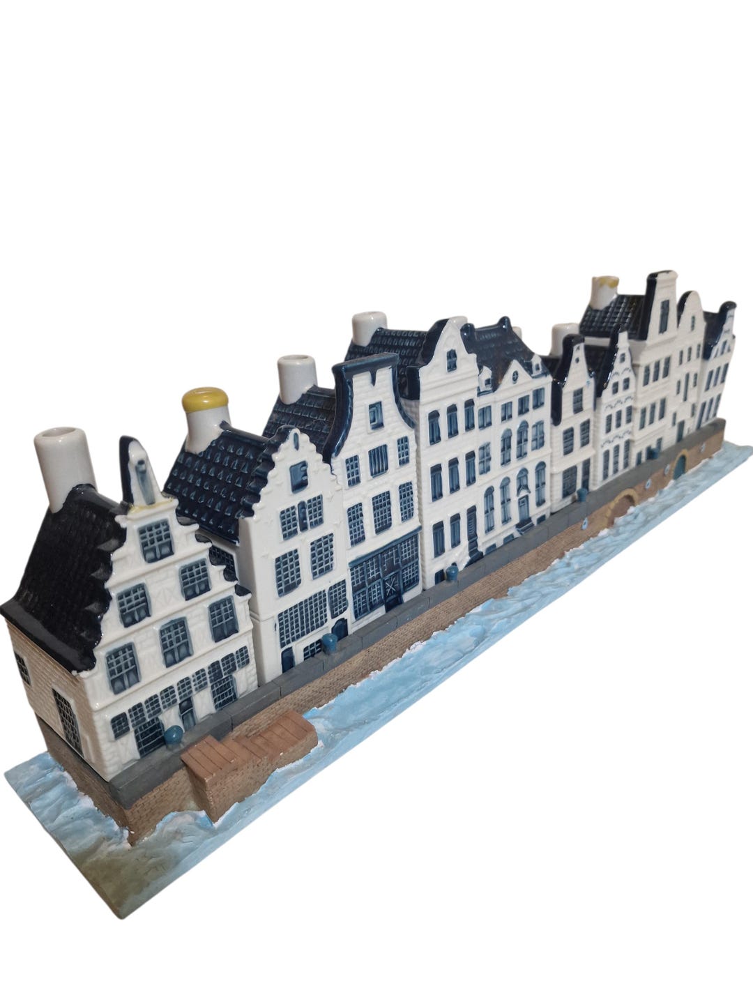 KLM Amsterdam Canal House Display, Hand-painted Porcelain on a Canal ...